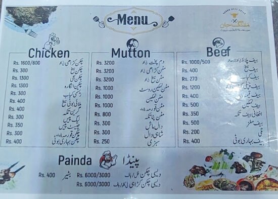 Malang Jan G9 Menu - Menu Point
